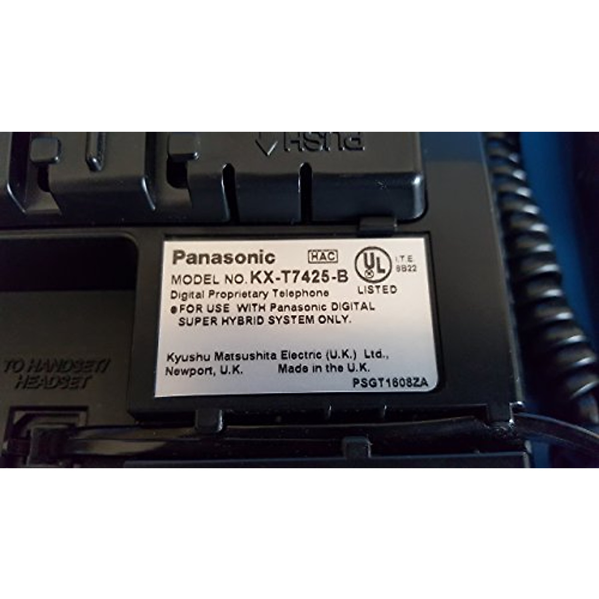 Panasonic KX-T7425-B Black Phone (Renewed)