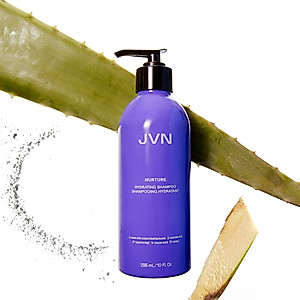 JVN Nurture Hydrating Shampoo, Moisturizing Shampoo for All Hair Types, Detangles & Softens Hair, Made with Clean Hemisqualane (10 Fl Oz)