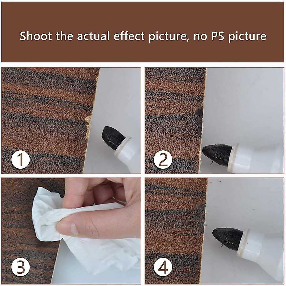 DEWEL Furniture Markers Touch Up, Upgrade Wood Furniture Repair Kit, Premium Wood Scratch Repair Markers and Wax Sticks for Wood Stains Scratches Hardwood Wooden Floor Tables, Set of 17