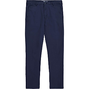IZOD Men's Saltwater Stretch Flat-Front Chino Pants, Cadet Navy Strt, 38W x 29L