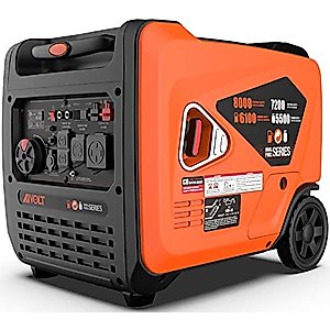 AIVOLT 8000 Watts Dual Fuel Portable Inverter Generator Super Quiet Gas Propane Powered Electric Start Outdoor Generator for Home Back Up Travel RV Camping, 50 State Approved