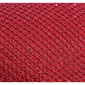 AIJUN Women's Rhinestone Purse Evening Bags Sparkly Glitter Triangle Clutch Purses for Women Evening Party Prom Cocktail Red