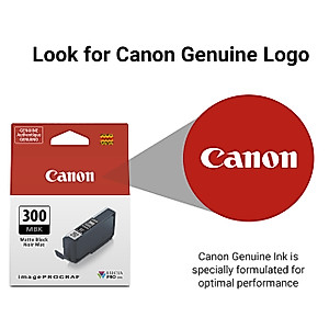 Canon PFI-300 Lucia PRO Ink, Matte Black, Compatible to imagePROGRAF PRO-300 Printer, Standard (4192C002)