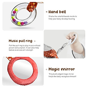 stochastic box Stroller Rattles for Baby, Rattle Music Toy, Car Seat Music Toy for Boys/Girls Newborn Toys 0 3 6 Months Brain Development Rabbit