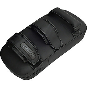 RDX MMA Thai Pad for Target Training, Convex Skin Leather Curved Kickboxing Strike Shield, Coaching Boxing, Muay Thai, Martial Arts, Karate, Taekwondo, Punching