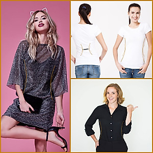 SATINIOR 5 Pcs Fit Dress Cinch Clips Set Scarf Clip Retro Cardigan Collar Clips Back Cinch Shawl Clip(Graceful Colors)