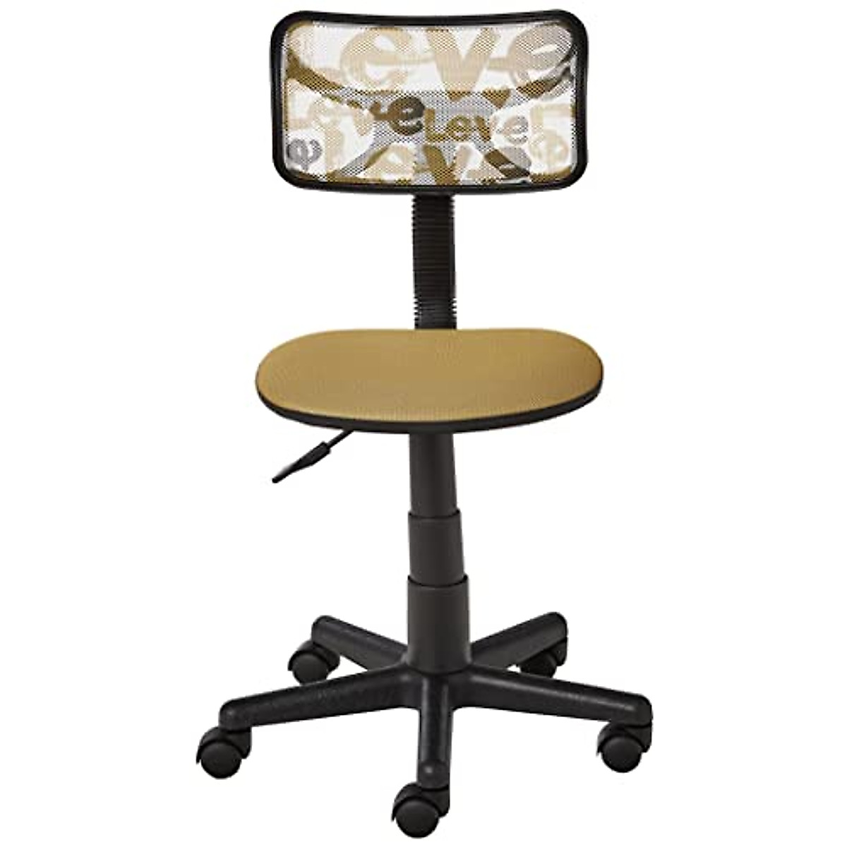 Urban Shop Printed Rolling Task Chair, Love Chair Mesh 21D x 21W x 28H in