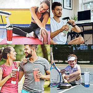 Silicone Boot for Stanley 40 oz Quencher Adventure-Stanley IceFlow 20oz 30oz Rubber Bottom Tumbler Accessories,Protective Water Bottle Bottom Sleeve Cover,BPA Free (Grey+Transparent)