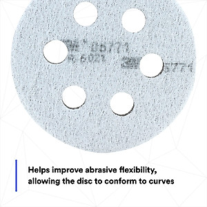 3M Hookit Soft Interface Pad 05771, 3 in, Foam, Quick Change, Soft Pad for Autobody Sanding