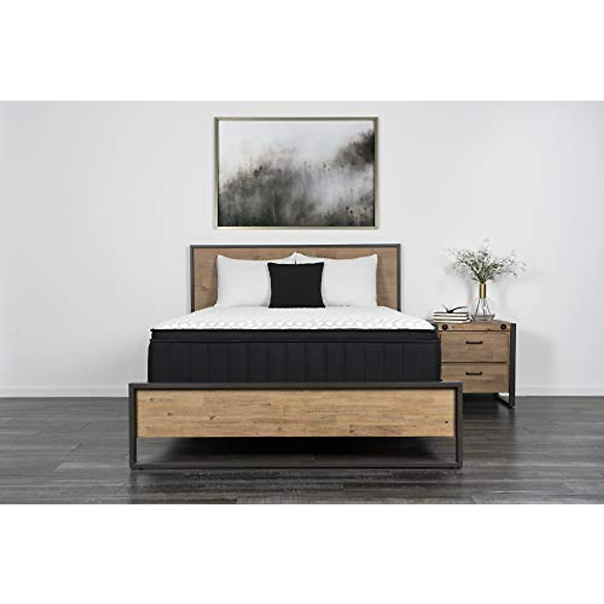 Dreamfoam Bedding Polar 14" Cushion Firm Eurotop Cooling Hybrid Mattress, King