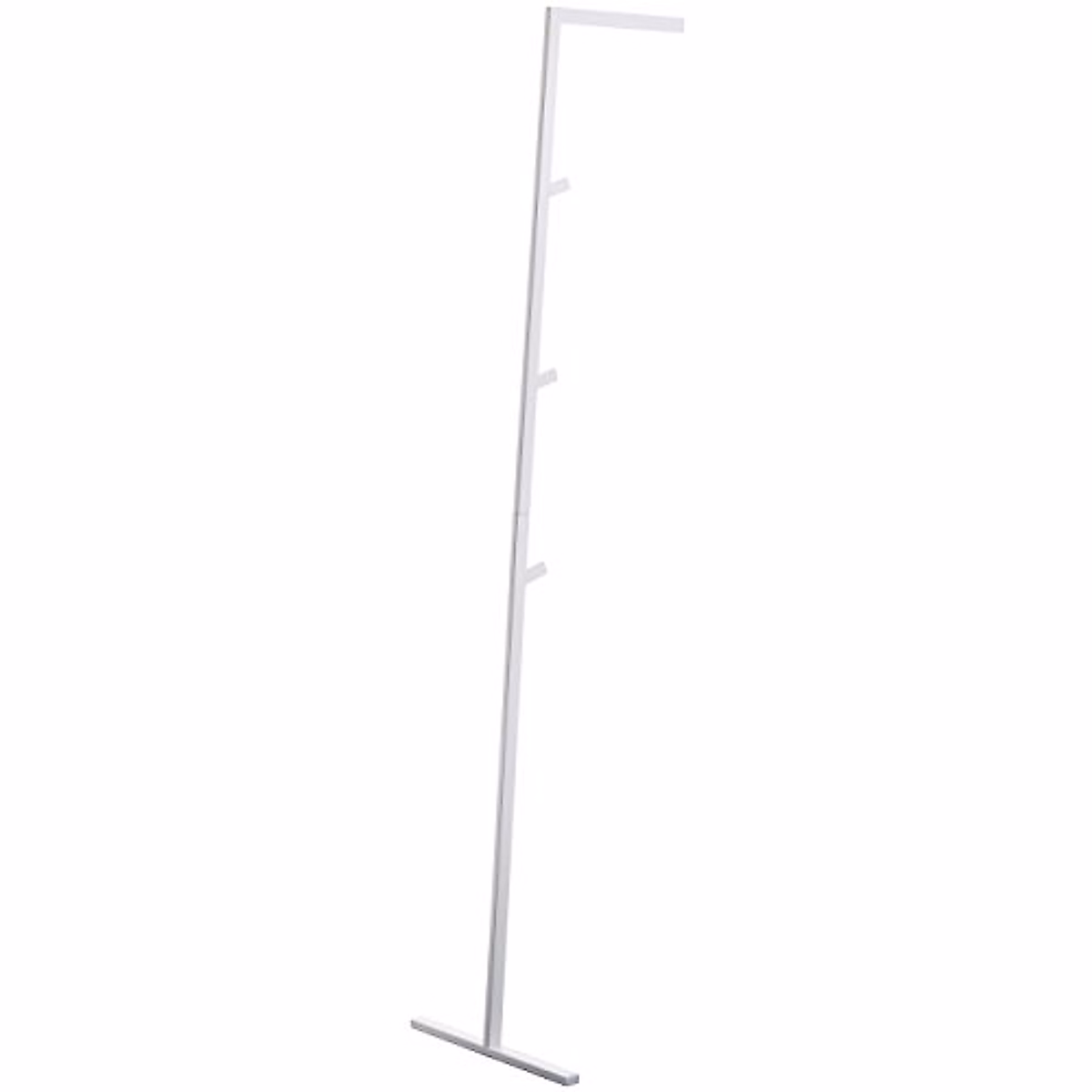 Yamazaki Home Slim Coat Hanger-Modern Storage Rack for Bedroom Or Living Room | Steel | Leaning Ladder, One Size, White