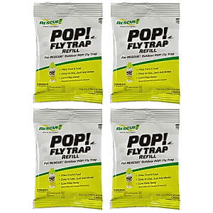 RESCUE! POP! Fly Trap Bait Refill – Outdoor Use – 4 Pack