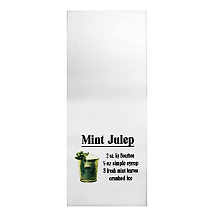 Mint Julep Recipe Color Derby Tea Towel