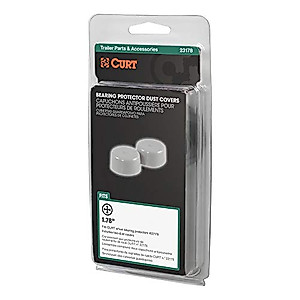 CURT 23178 1.78-Inch Trailer Wheel Bearing Protector Dust Covers, 2-Pack