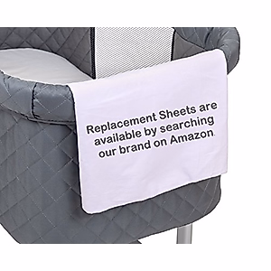 Baby Bassinet Cradle Includes Gentle Rocking Feature, Great for Newborns and Infants Safe Mattress Includes Wheels for Easy Movement High End Washable Fabric Lightweight (Sand)