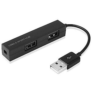 JSANSUI Distributor hub High Speed 4-Port USB 2.0 HUB (Red), Excellent Workmanship (Color : Black)