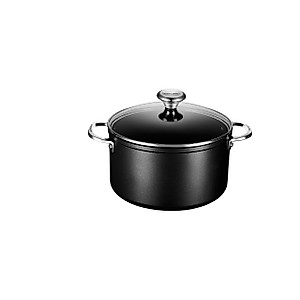 Le Creuset Toughened Nonstick PRO Stockpot With Glass Lid, 6.3 qt.