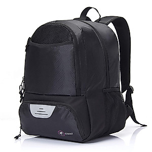 ERANT Athletic Volleyball Backpack - Extra Large Sports Volleyball Bag - Separate Ball and Shoe Compartment - Durable - Boys and Girls - Black