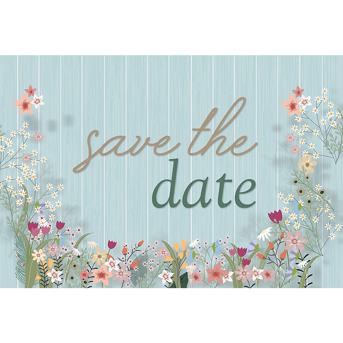 Stonehouse Collection | Wedding Save The Date Stationery Postcards | Wild Flower Save The Date Bridal Cards | (Save the Date)