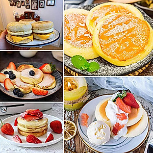 Lyellfe 20 Pieces English Muffin Rings, Stainless Steel Crumpet Rings, 3 Inch Double Rolled Nonstick Muffin Tart Ring Mold for Home Baking, Food Making