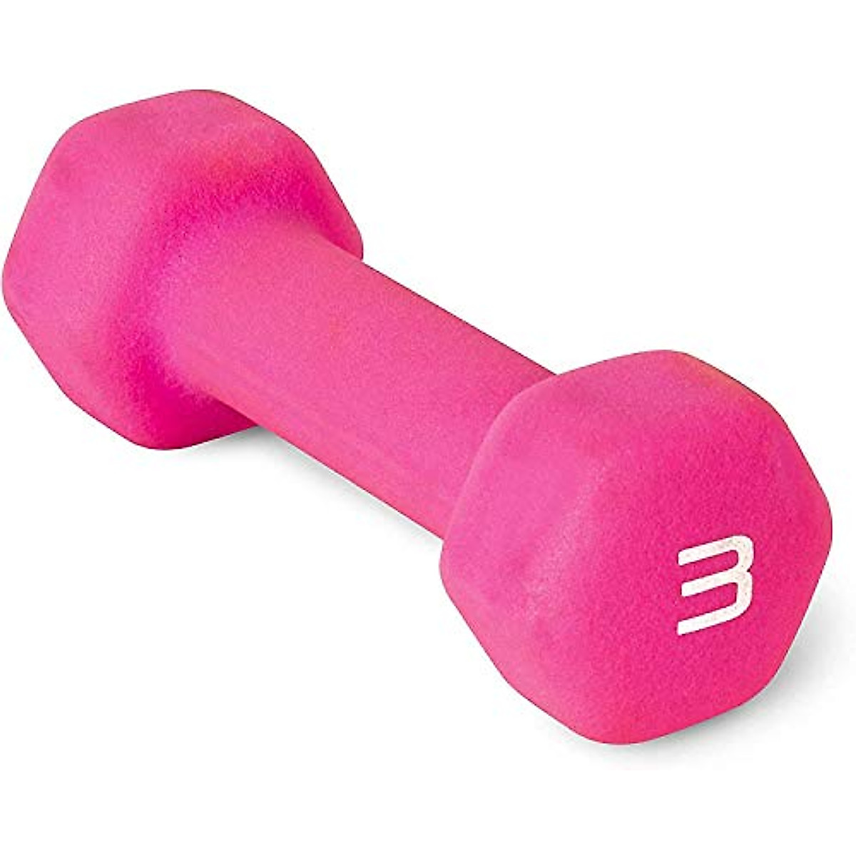 CAP Barbell Neoprene Dumbbell, 3lb, neon pink, 1291926