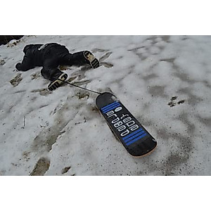 Easy People Skateboards TSP2 BU & RD Snow Skate Channelback Snow Skateboard with 2X Leash Snowskate Choose Color Option