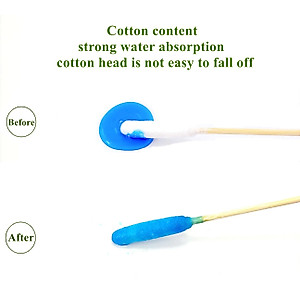 PAUSMAM 200 Pcs 6 Inch Professional Large Cotton Swabs for Dog, Bamboo Cotton Buds of Medium and Large Pets Ears Clean