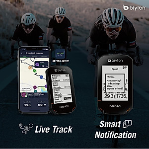 Bryton Unisex Bryton Rider 420e GPS Cycle Cycling Computer, Black, 83.9x49.9x16.9 UK