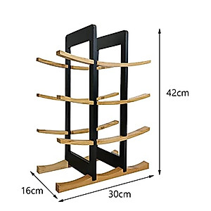DOUBA Wine Rack Wooden Countertop Wine Rack Bar Wine Storage Wine Rack Home Decoration Wine Set
