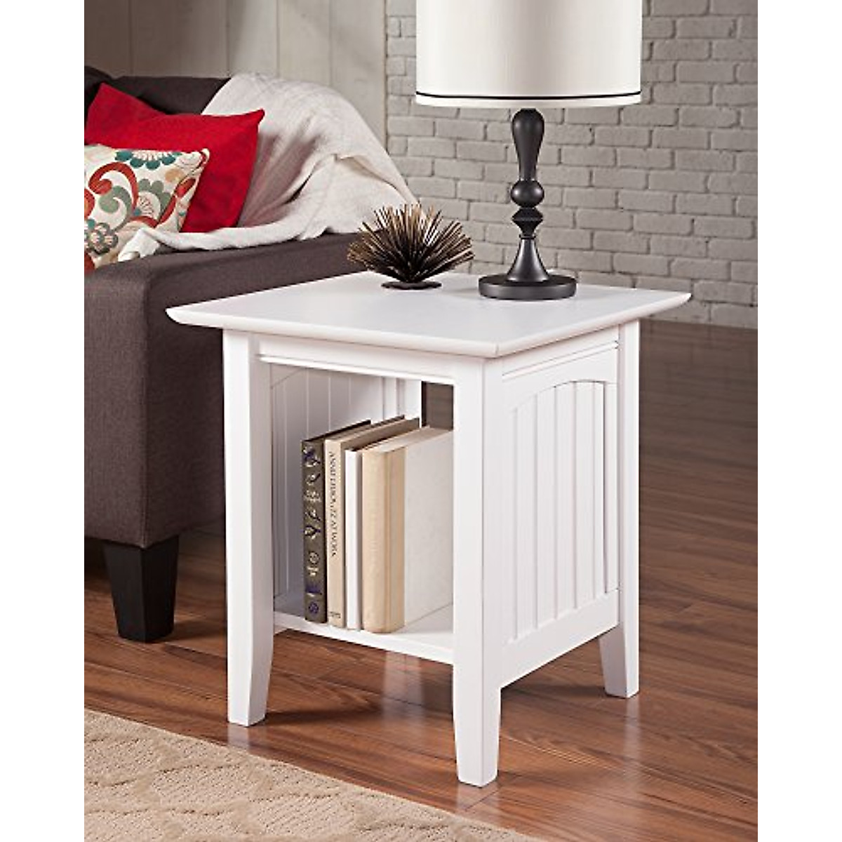 AFI Nantucket Chair Side, End Table (20" x 20"), White
