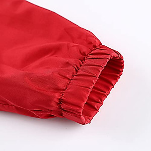 Mens Tennis Crop Vest Half Zip Hoodie Men Windbreaker Long Sleeve Lightweight Fleece Jacket Men Lightweight Breathable Rain Jackets Track Coat Black Jacket Cropped Vest Red L