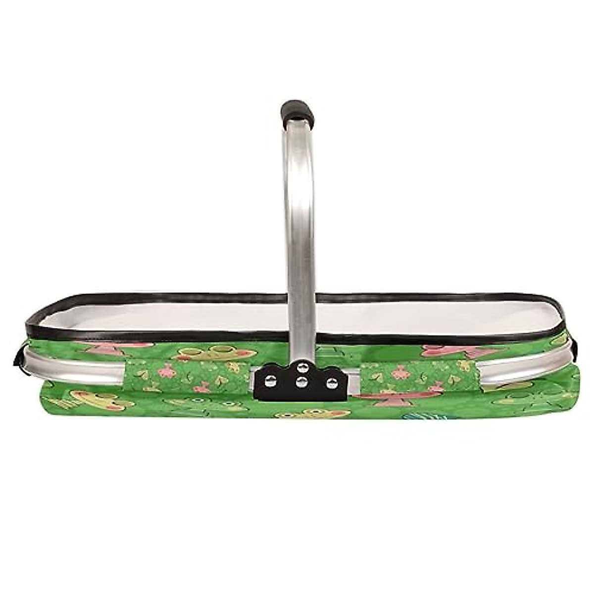 Tavisto Childish Frog Versatile and Durable Reusable Grocery Tote Bag - Spacious and Foldable with Fun Print Designs - Perfect for Shopping, Picnics, and Storage