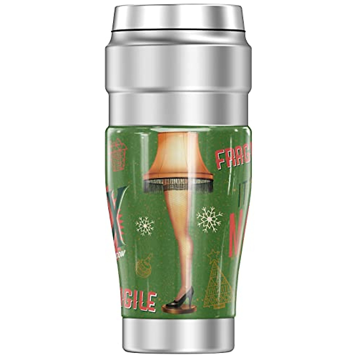 THERMOS A Christmas Story Leg Lamp STAINLESS KING Stainless Steel Travel Tumbler, Vacuum insulated & Double Wall, 16oz
