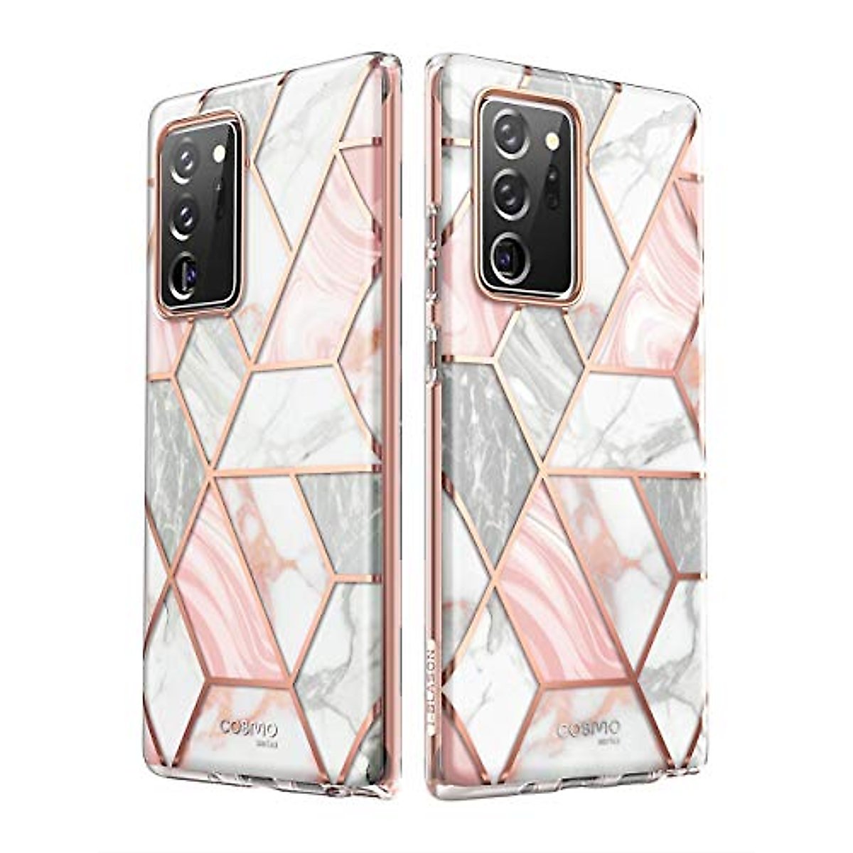 i-Blason Cosmo Series Case Designed for Galaxy Note 20 Ultra 5G (2020 Release), Protective Bumper Marble Design Without Built-in Screen Protector (Marble)