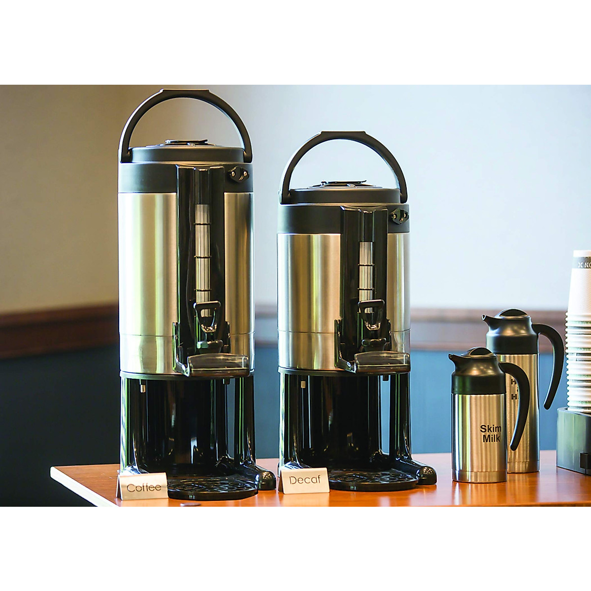 Service Ideas GIU15GV2 Thermal Coffee Dispenser, Large Volume, 1.5 Gallon, Brushed Finish