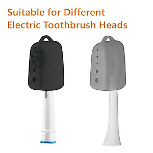 Lapfoon 8 Packs Toothbrush Covers, Silicone Toothbrush Covers Caps for Electric Toothbrush Replacement Head & Manual Toothbrush, Toothbrush Travel Essentials