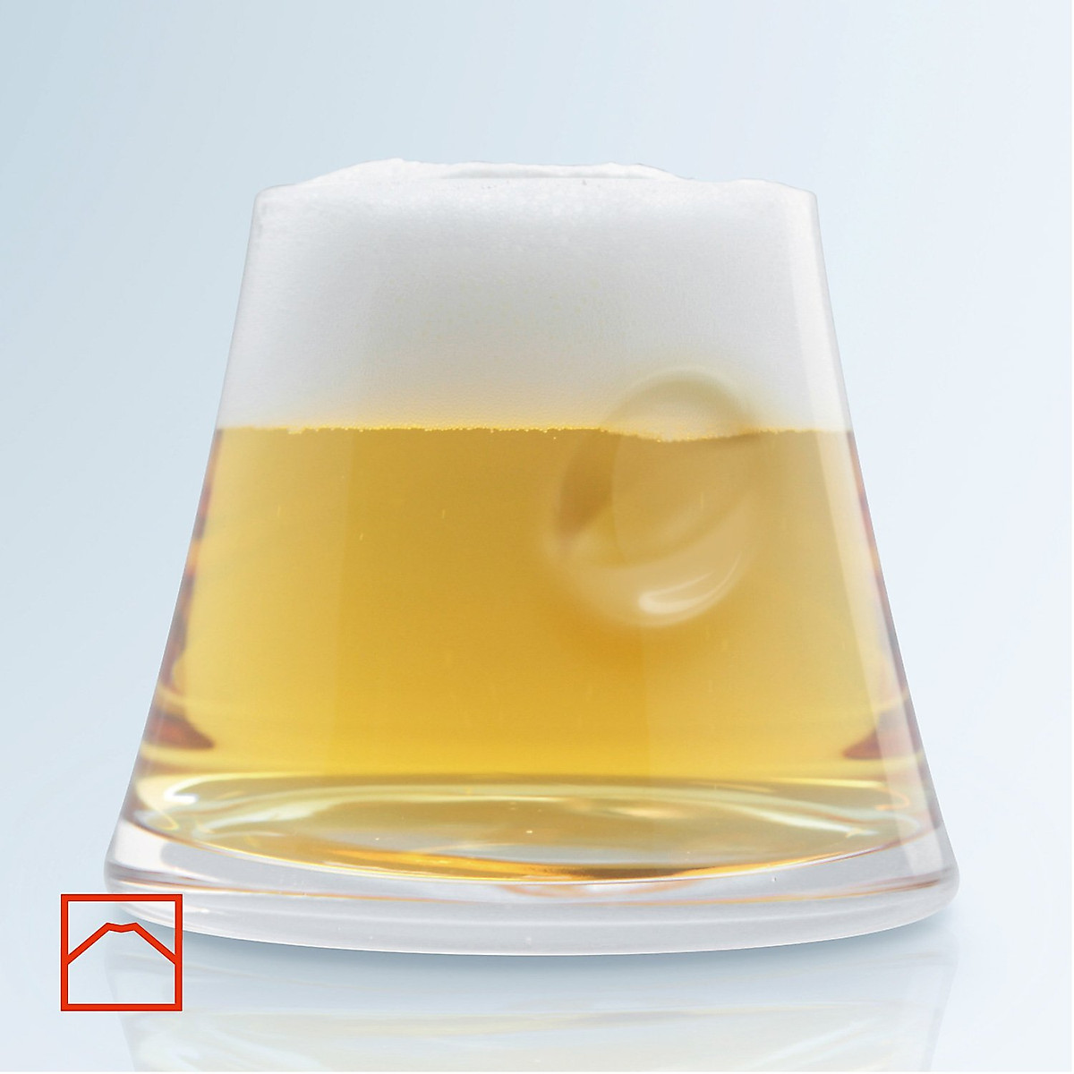 Mars Planning [Premium Gift Set] Tajima Glass Mount Fuji Base Fujisan Glass Set Fuji Glass / Fujisan Hoei Glass (Clear) / With Wooden Coaster