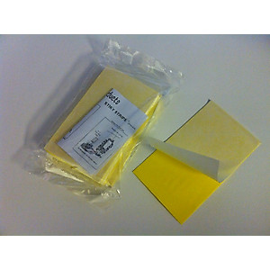 50 Pack 25 ea. 3" x 5" Yellow Sticky Cards & 25 ea.12 Long Wire Holder Kit
