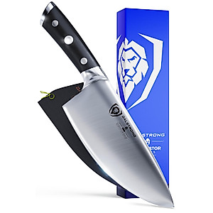 Dalstrong Herb & Salad Rocking Mincing Knife - 7 inch - Gladiator Series Elite - German HC Steel - w/Sheath - Vegetable Knife - Kitchen Knife - NSF Certified