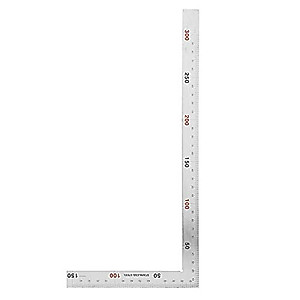 Carpentry Squares, Framing Square, Stainless Steel 300x150mm 90 Degree Right Angle Ruler, Measurement Square Tool, for Carpenters and Builders