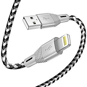 6 Inch iPhone Charger, Lightning Cable 3 Pack [Apple Approved Fast USB Charging] Braided Short iPhone Charger Cord Compatible with Apple iPhone 14/13/12/11 Pro/XS MAX/XR/X/8/7/Plus/6S/SE/iPad Mini/Air