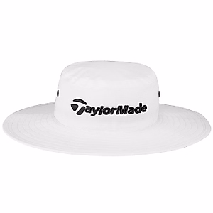 TaylorMade Golf Standard Eyelet Bucket HAT, Gray, Small/Medium