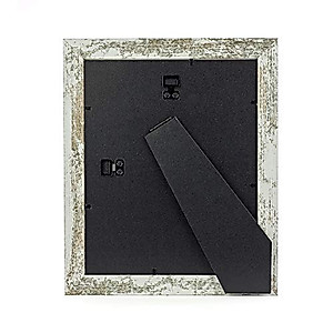kennethan White 8x10 Picture Frame can Display 5x7 Picture with Mat or 8x10 Photo Without Mat on the Wall