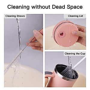 Bailkind 40oz 1180ml Tumbler With Straw and Lid X2, Spill-Proof Double Wall Stainless Steel Vacuum Insulated Cup Travel Flask Mug With Handle for Water, Iced/Hot Tea or Coffee