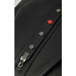 DORIS&JACKY Women Casual Fashion Leather Backpack (1-black)