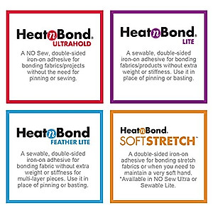 HeatnBond Lite Iron-On Adhesive Value Pack, 17 Inches x 5.25 Yards