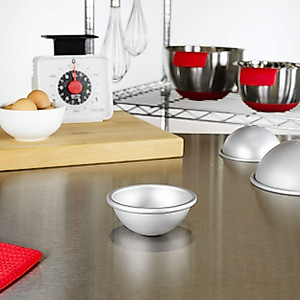 Fat Daddio's PHA-35 Anodized Aluminum Hemisphere Pan, 3.5 x 1.75 Inch