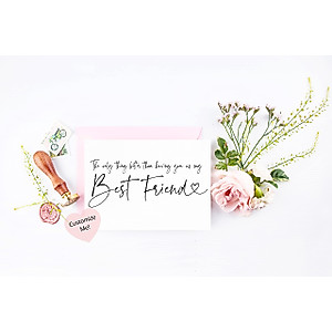 Pregnancy Announcement Card Best Friend, New Auntie Card, Baby Revea for Bestie, New Aunt, New Niece Nephew, Baby on the Way (Best Friend)