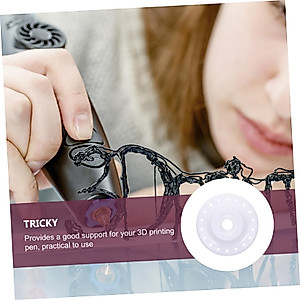 3pcs Pen Base Plastic 3D Pen Holder Printing Brush Base Printing Pen Storage Stand Printing Brush Stand 3D Printing Pen Support Printing Pen Storage Holder Printing Pen Stand