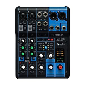 YAMAHA MG06X 6-Input Compact Stereo Mixer with Effects